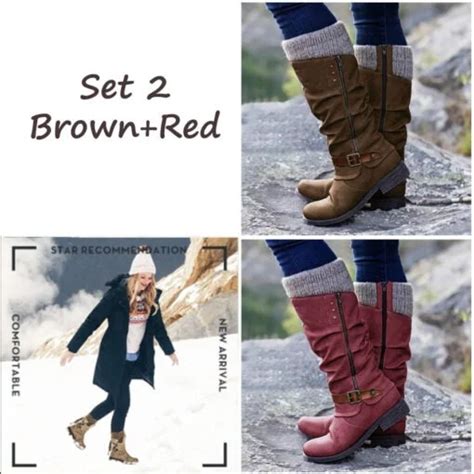 Last Day 40 Off Womens Leather Flat Heel Mid Calf Zipper Boots
