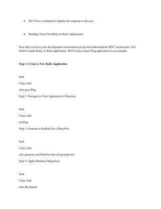 Ruby Rails Web Development Pdf