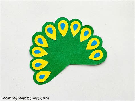 Peacock Bookmark Craft With Free Printable Template
