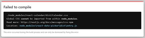 Module Parse Failed Unexpected Token Issue Wojtekmaj React Date Picker GitHub