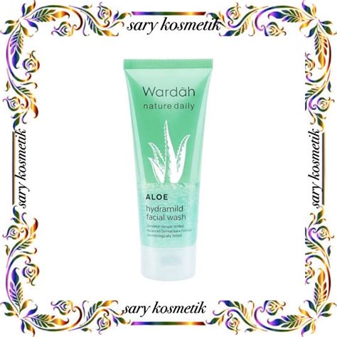 Jual Wardah Hydramild Facial Wash 50 Ml Wardah Nature Daily Aloe