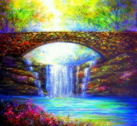 Waterfall In Spring Waterfalls Nature Background Wallpapers On Desktop Nexus Image 1775519