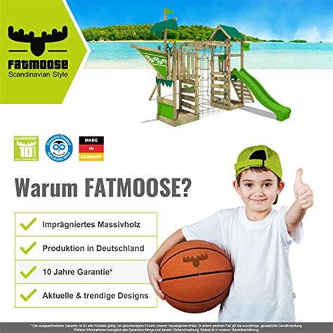 Fatmoose Spielturm Kletterger St Jazzyjungle Mit Schaukel Surfswing Apfelgr Ner Rutsche