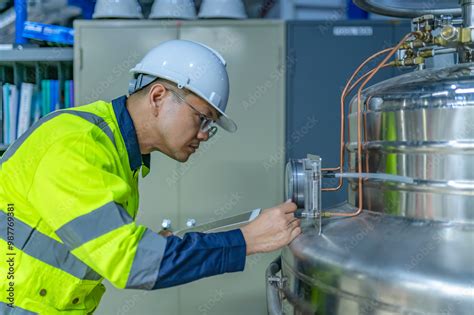 Photo And Art Print Asian Engineer Working At Operating Hallthailand