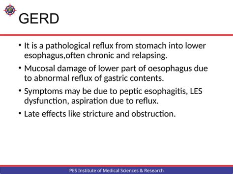 Benign Disorders Of Esophagus Finalpptx