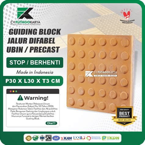 Kategori Guiding Block Jalur Disabilitas Trotoar Futago Karya