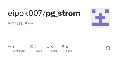 Github Eipok007pgstrom Testing Pgstorm