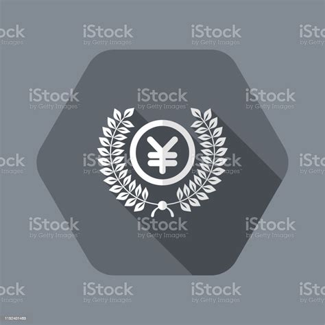 月桂樹花環與日元標誌向量圖形及更多保險圖片 保險 商務 圖示 Istock