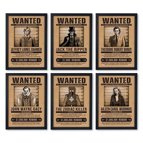 Serial Killer Wanted Posters Ripper And Co