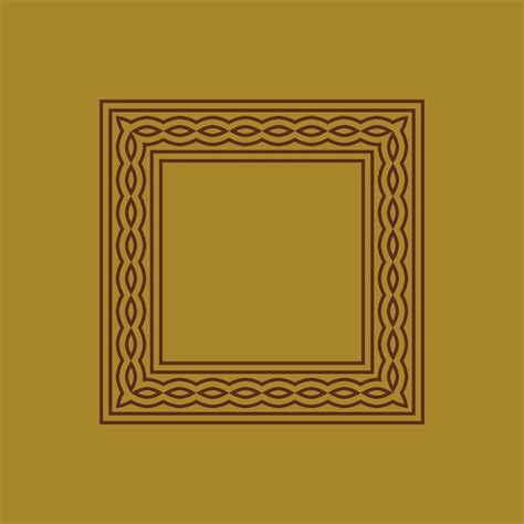 Premium Vector Abstract Art Decorative Square Ornamental Pattern Frame
