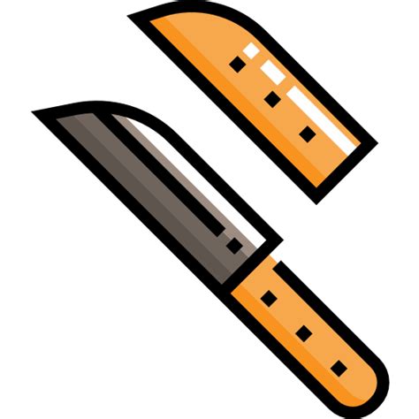 Knive Detailed Straight Lineal Color Icon