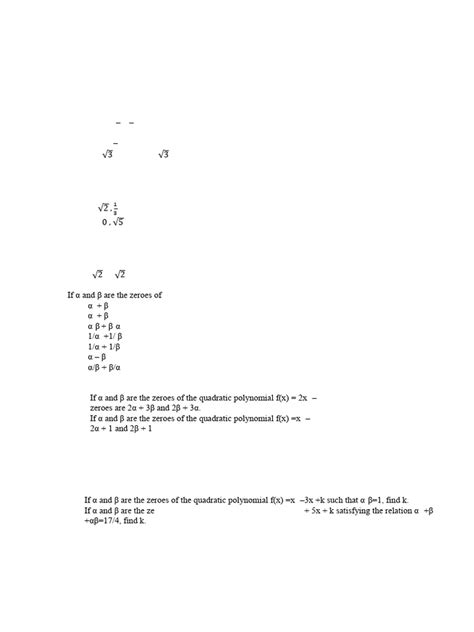 Polynomials Assignment 2023 24 Pdf