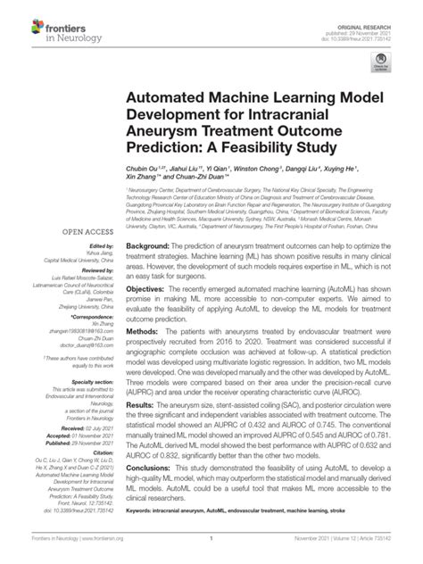 Automated Machine Learning Model Development Download Free Pdf