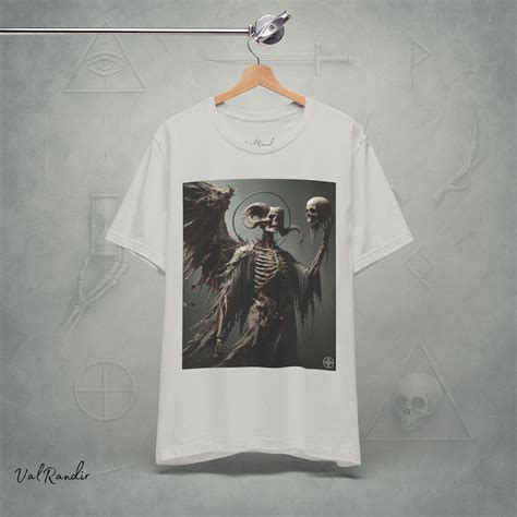 Abaddon Fallen Angel Gothic Skeleton Shirt Dark Fantasy Mythical Spirit Mythology Art Tee By