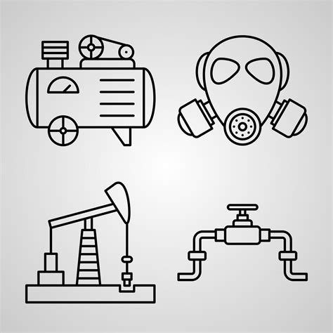 Simple Set Of Industry Vector Line Icons 2583342 Vector Art At Vecteezy