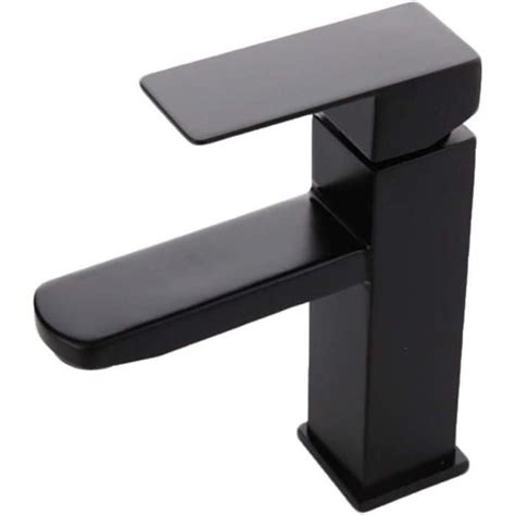 Robinet d évier de cuisine en acier inoxydable Noir Monotrou Col