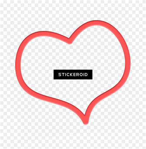 Heart Outline Red Drawing Heart Outline Red Drawing Full Size Png