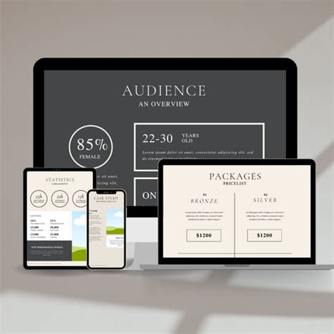 Media Kit Canva Template Media A La Carte