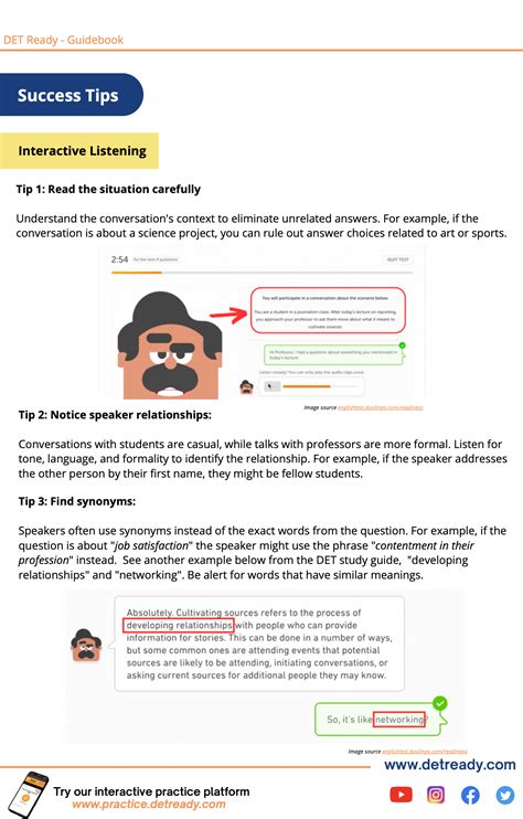 Practice Tests Duolingo English Test