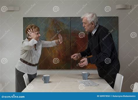 Argument At The Table Stock Photo Image Of Problem Husband 50997850