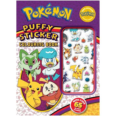 Pokemon Book Puffy Sticker The Reject Shop