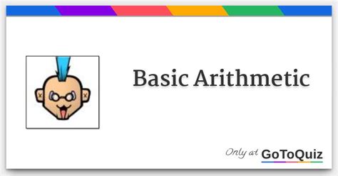 Basic Arithmetic