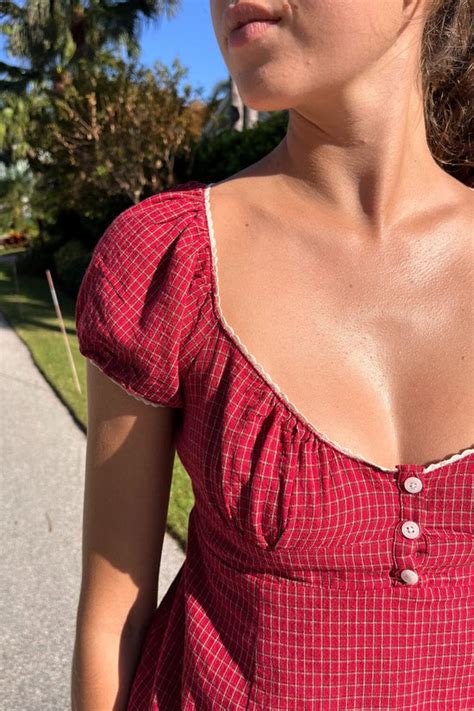 Blair Plaid Top Brandy Melville