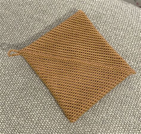 Double Thick Potholder Crochet Pattern Beginner Friendly Diy Crochet