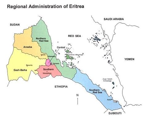 Eritrea Map Eritrea Ethiopia