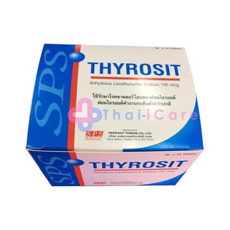 2 Boxes Of Thyrosit 100 Mcg 500 Tablets Levothyroxine Sodium Copy