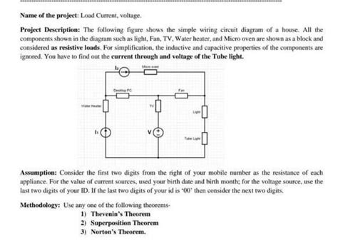 Solved Name Of The Project Load Current Voltage Project