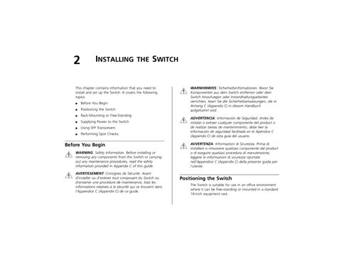 Before You Begin Positioning The Switch 3com 2226 Plus Manual