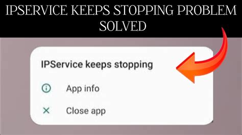 How To Solve Ipservice Keeps Stopping Problem Rsha26 Solutions Youtube