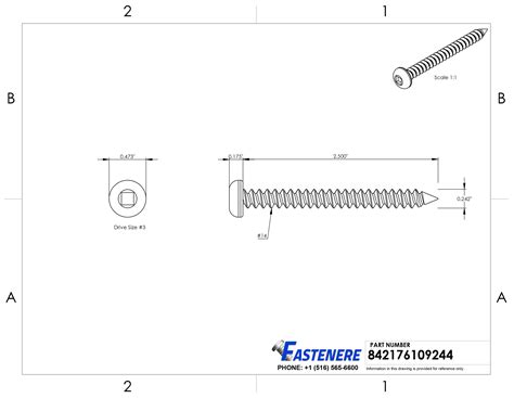 14 Square Drive Pan Head Sheet Metal Screw Self Tap Stainless Steel