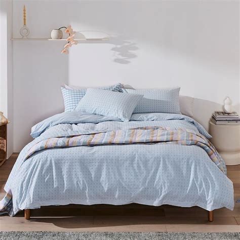 Remi Soft Blue Quilt Cover Set Separates Adairs