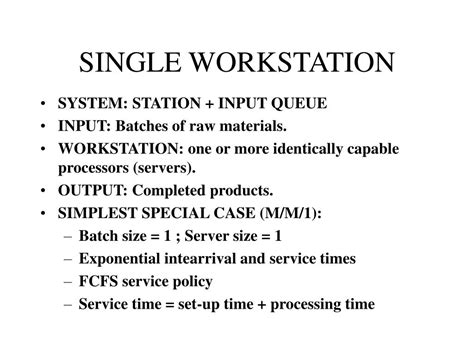 Ppt Modeling And Analysis Of Manufacturing Systems Session 2 Queueing