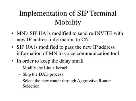 Ppt Handoff Delay Analysis And Measurement For Sip Based Mobility In Ipv6 Powerpoint