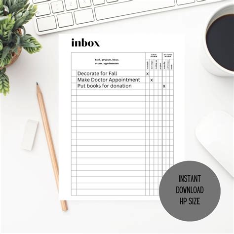 GTD System For Planners Etsy