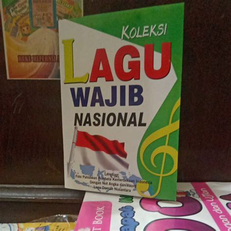 Jual Buku Koleksi Lagu Wajib Nasional Dengan Not Angka Fan Akord Lagu