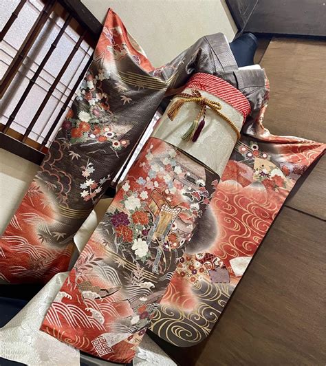 振袖フルセット6点京友禅金駒刺繍振袖サイズl送料込み19800円超美日 By メルカリ