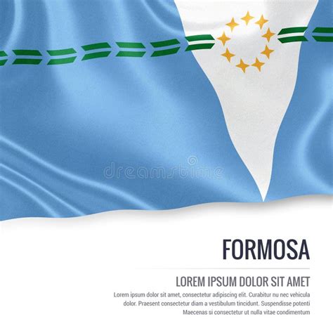 Formosa Province Of Argentina Flag Textile Cloth Fabric Waving On The