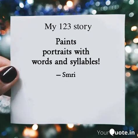 Paints Portraits With W Quotes And Writings By Smriti Pradhan