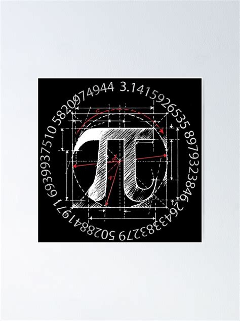 Pi Symbol Sketch Poster By Symbolgrafix Redbubble