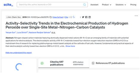 Activityselectivity Trends In The Electrochemical Production Of