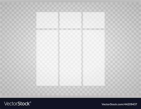 Overlay Shadow Effect Transparent Window Vector Image