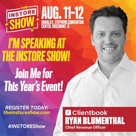 Ryan Blumenthal On Linkedin Instoreshow Clientbook