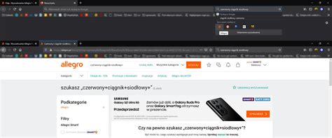 wyszukiwarka allegro firefox błąd społeczność allegro 150934