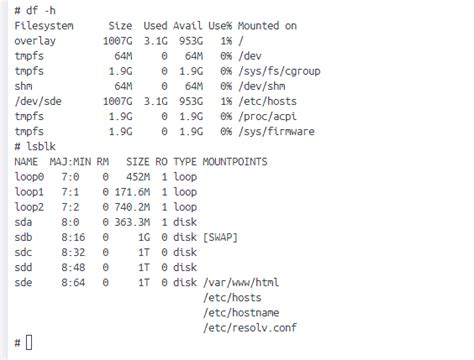 Nextcloud Only Seeing Tb Out Of TB Docker On Windows Appliances Docker Snappy VM