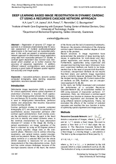 Pdf Deep Learning Based Image Registration In Dynamic Cardiac Ct