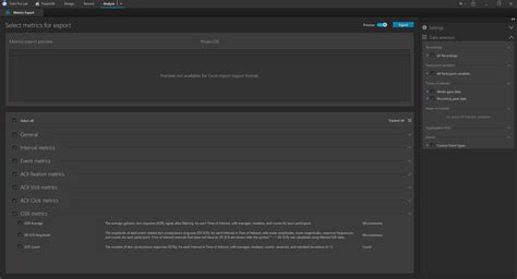 How To Export Galvanic Skin Response Gsr Metrics Recorded With Tobii Pro Lab